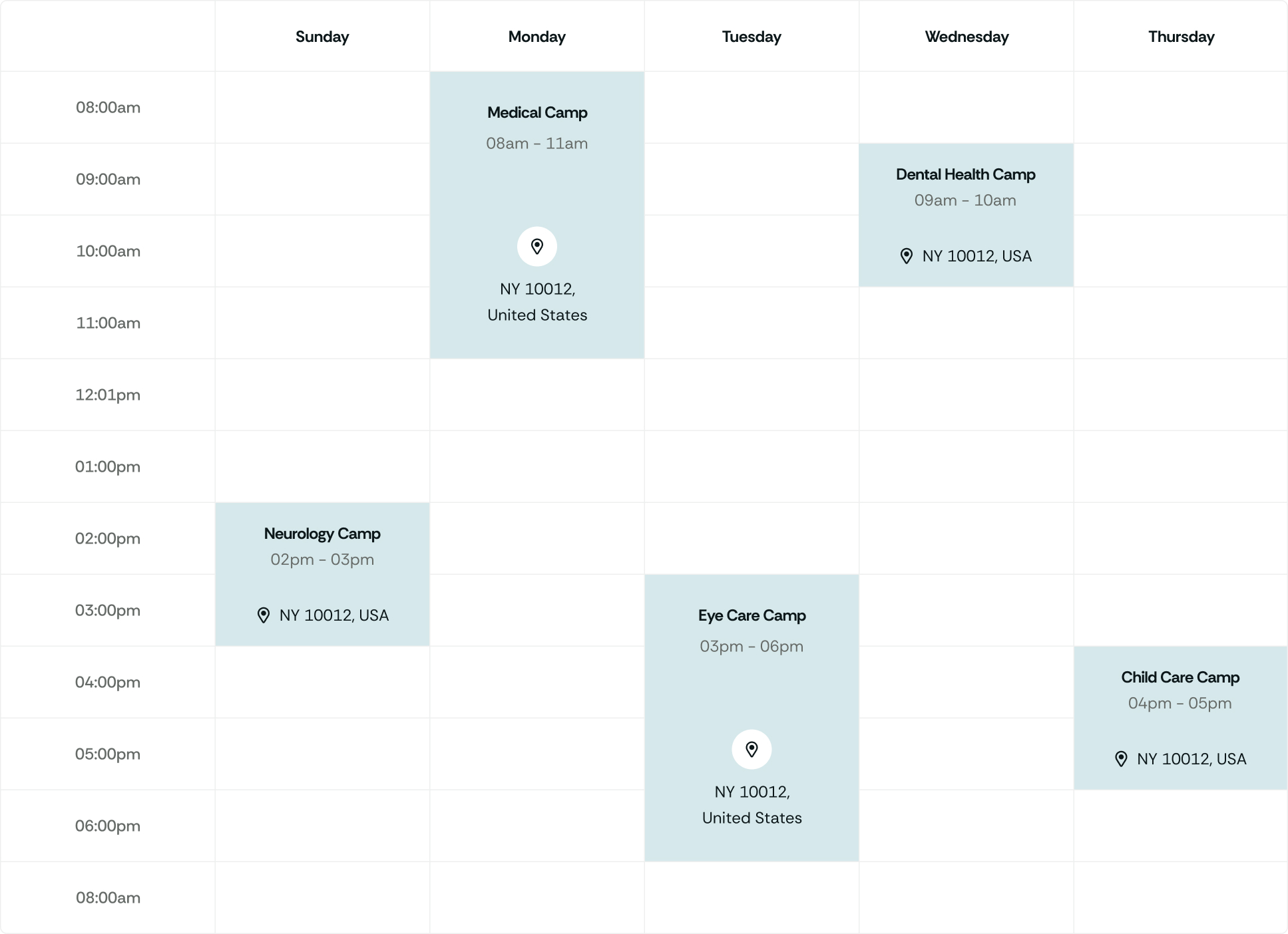 Events Calendar - The Visa Way